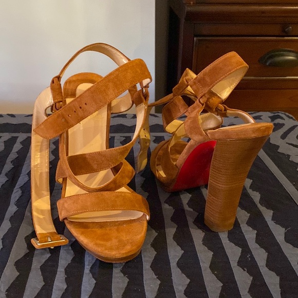 Christian Louboutin | Shoes | Christian Louboutin Heeled Sandals | Poshmark